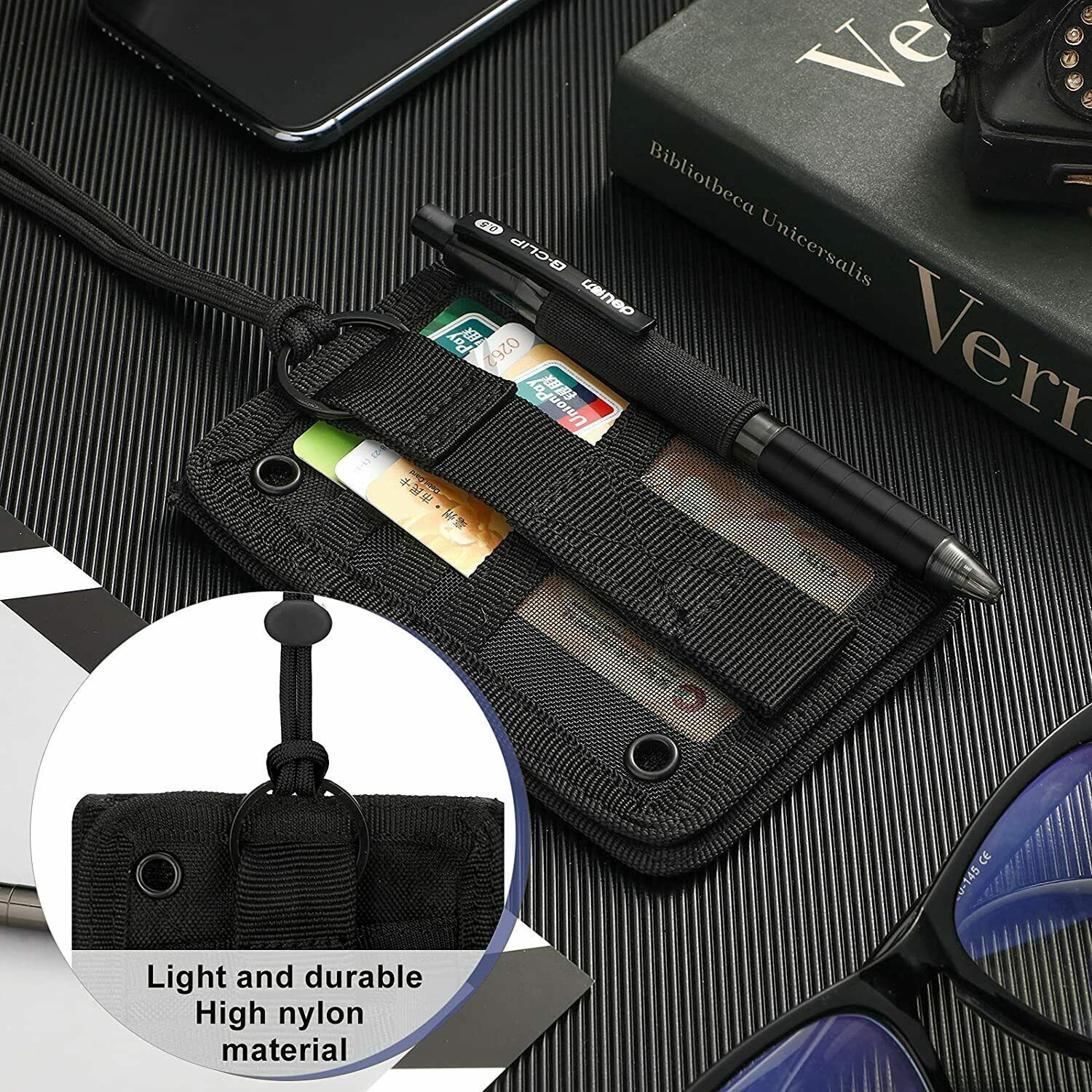 Tactical ID Card Credit Badge Holder Organizer Hook Loop PatchWith Neck Lanyard | eBay