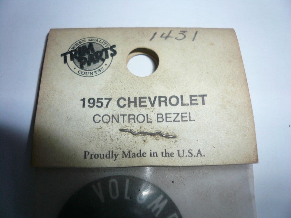1957 Chevy Bel Air 150 210 Control Dash Bezel - Volume | eBay