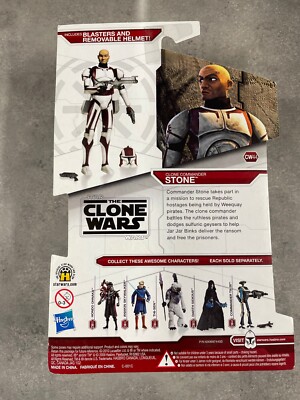 Star Wars The Clone Wars CW44 COMMANDER STONE MOC Sealed Star Wars The Clone Wars CW44 COMMANDER STONE MOC Sealed