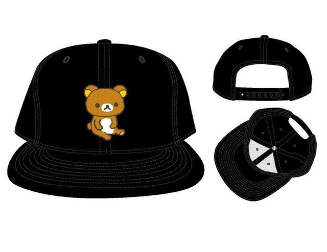 Clothing Hat Baseball Cap Trucker Dad Embroidered Rilakkuma Black ...