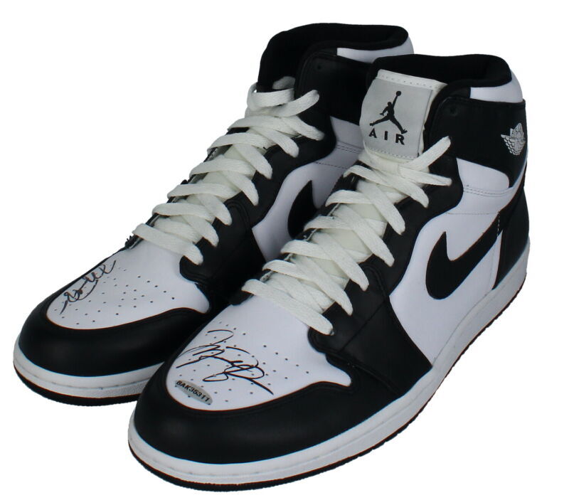 Michael Jordan Autographed Legacy Edition 1's and 22's Shoes UDA LE 5/ ...