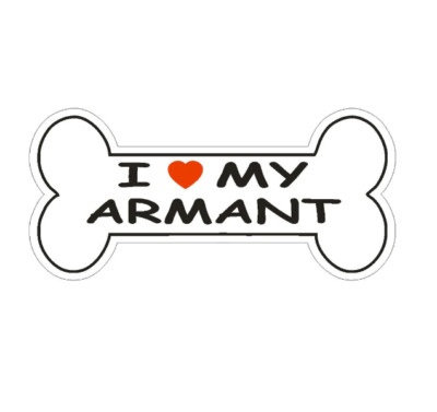 7" love my armant dog bone bumper sticker decal usa made | eBay