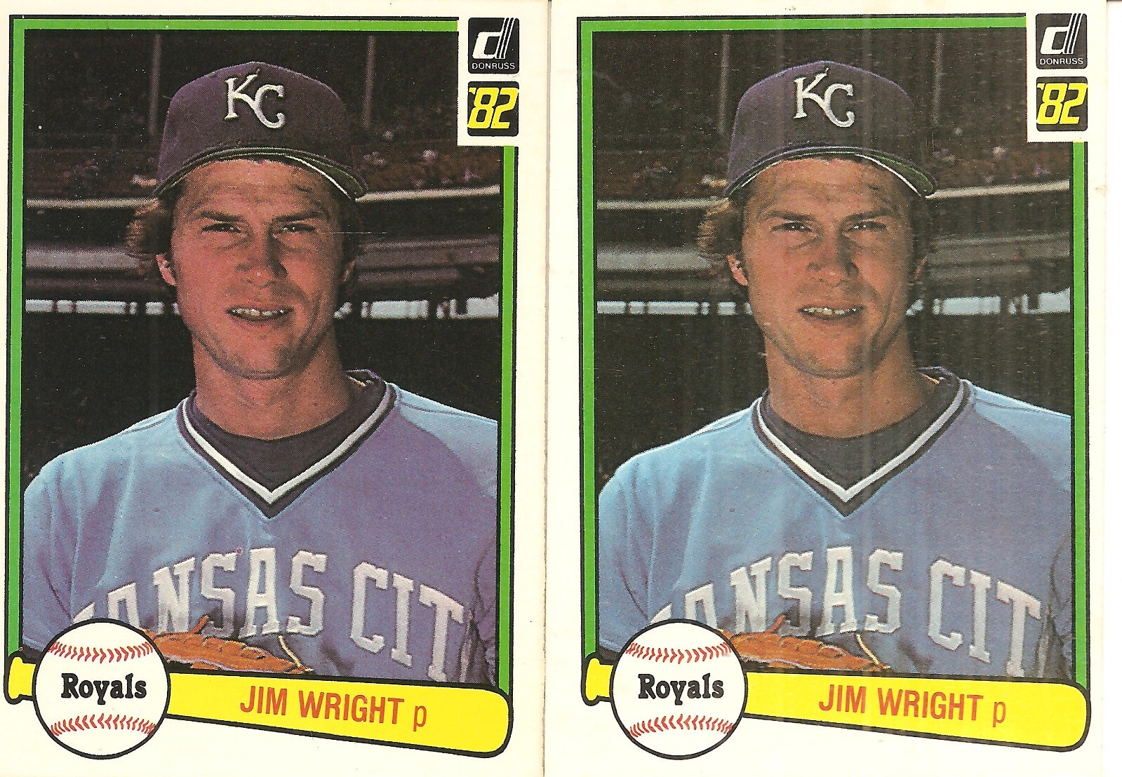 2 CARD JIM WRIGHT BASEBALL CARD LOT 643 | eBay