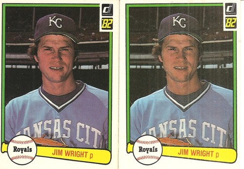 2 CARD JIM WRIGHT BASEBALL CARD LOT 643 | eBay
