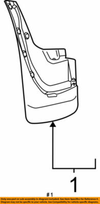 76625-60240 Toyota Mudguard, quarter panel, rear rh 7662560240, New ...