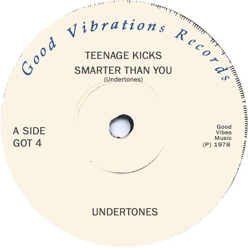 The Undertones. Repro record label sticker. Teenage Kicks. Good ...