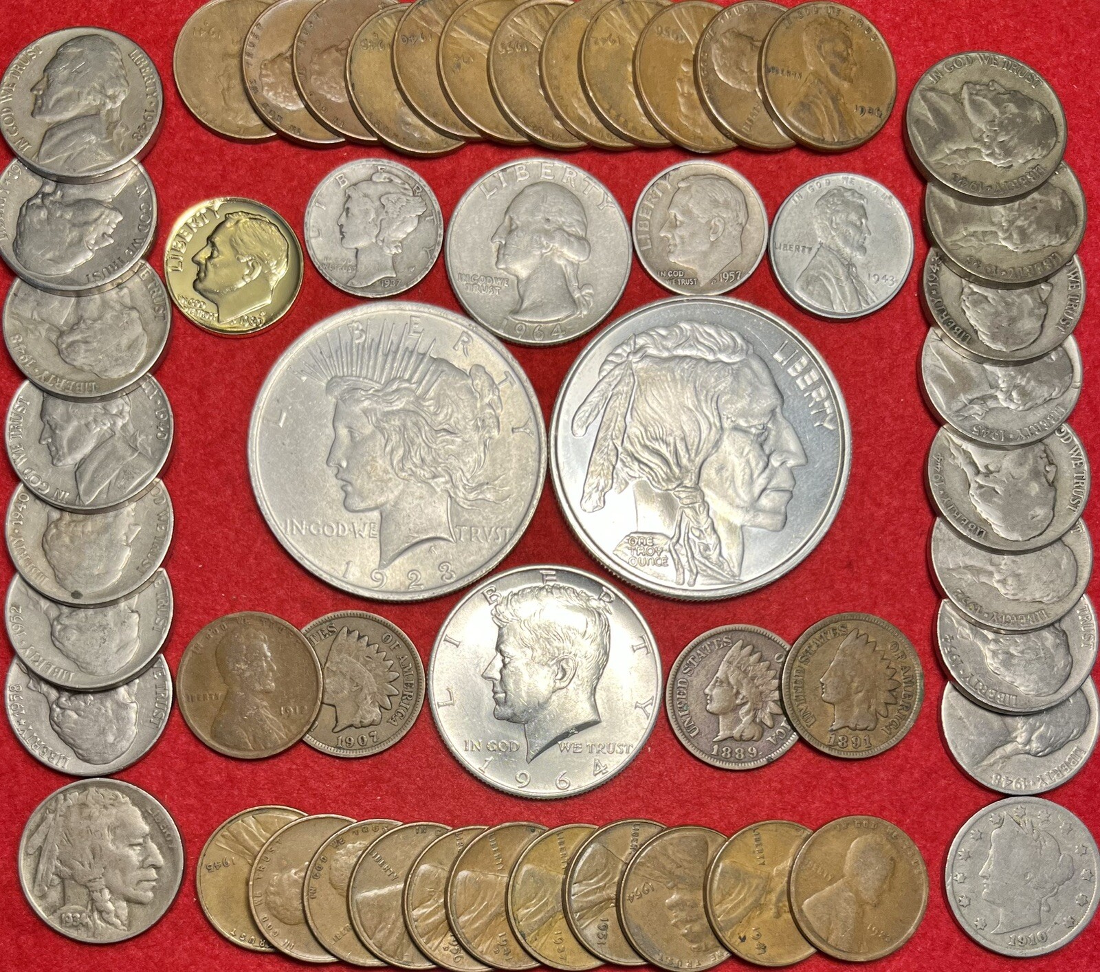 HUGE US COIN COLLECTION BULLION LOT 999 SILVER TROY OZ DOLLAR 3/4 LB ...