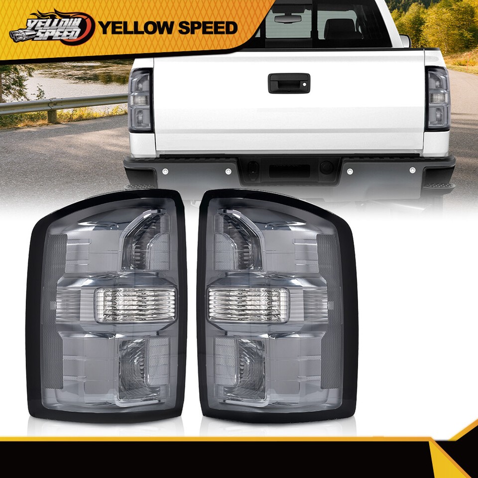 Fit For 2014-2018 GMC Sierra 1500 2500 3500 Tail Lights Brake Lamps ...