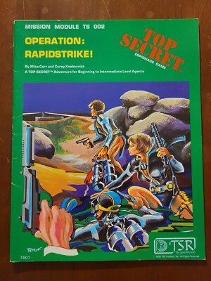 Operation Rapidstrike (Top Secret RPG Module TS002) TSR 7601 | eBay