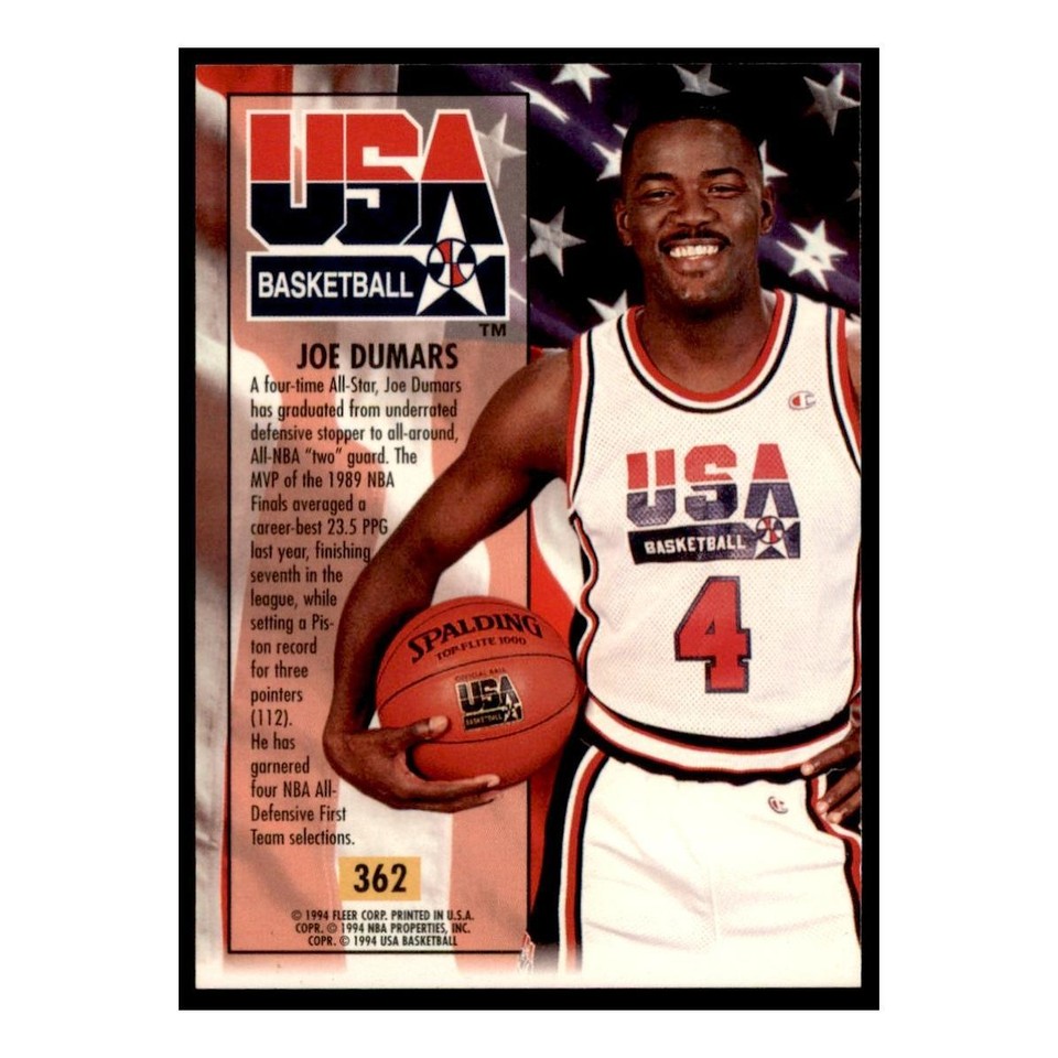 1993 Ultra #362 Joe Dumars USA Basketball Card | eBay