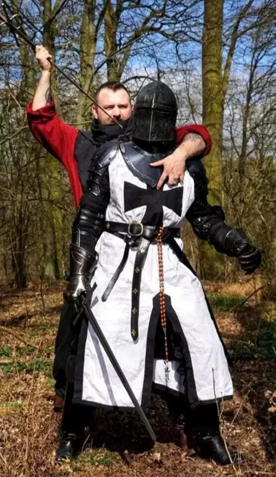 Medieval Templar Knight Full Body Armor Cosplay Costume Handmade ...