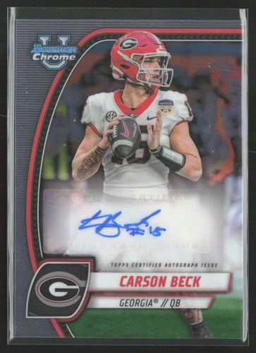 2024 BOWMAN CHROME UNIVERSITY CARSON BECK AUTO AUTOGRAPH | eBay