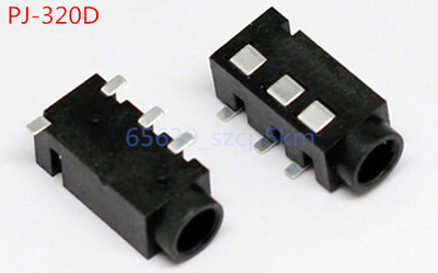 20Pcs 3.5mm Female Audio Connector 4 Pin SMT SMD Stereo Headphone Jack ...