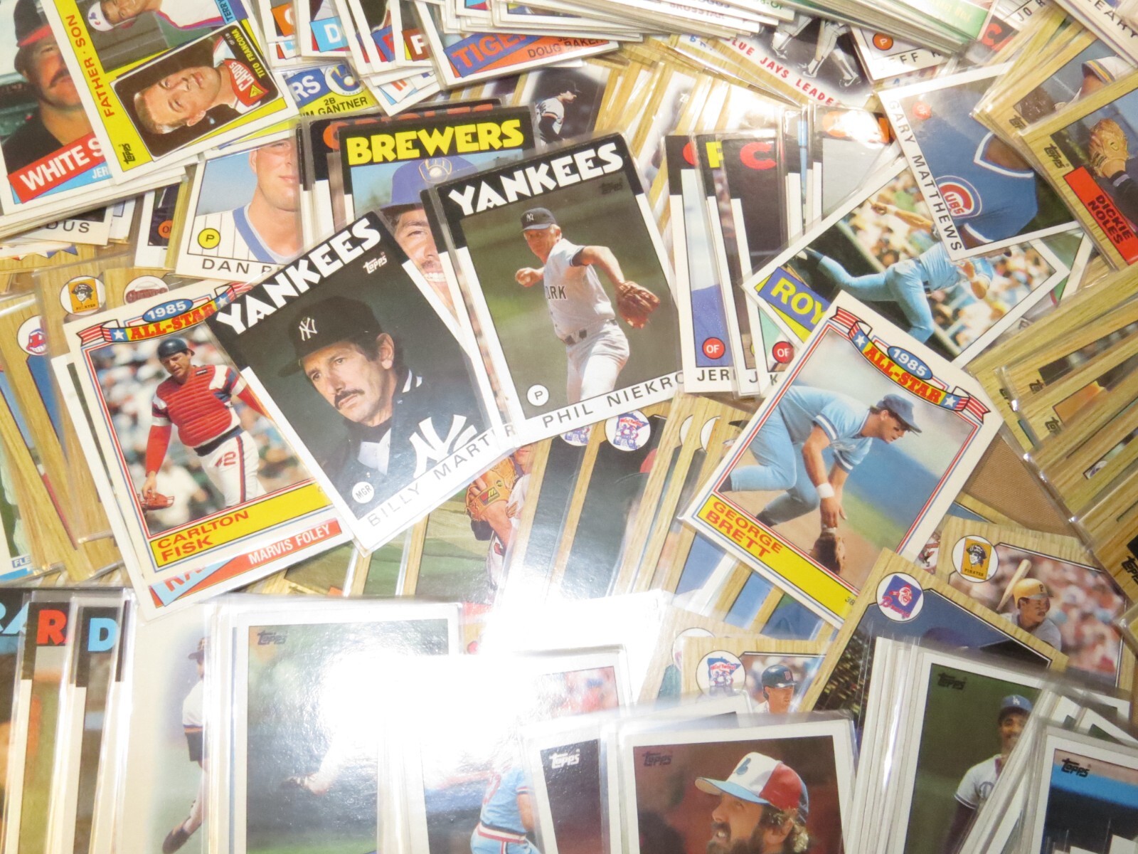(1000+) 1970s 1980s, Vintage Topps, Baseball Cards 6.15lbs Lot, All ...