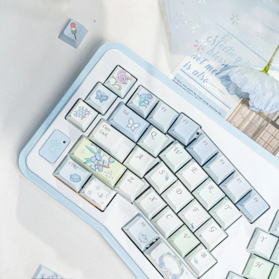 Cute Frieren PBT OEM Profile Full Set Keycaps For Cherry MX keyboard | eBay