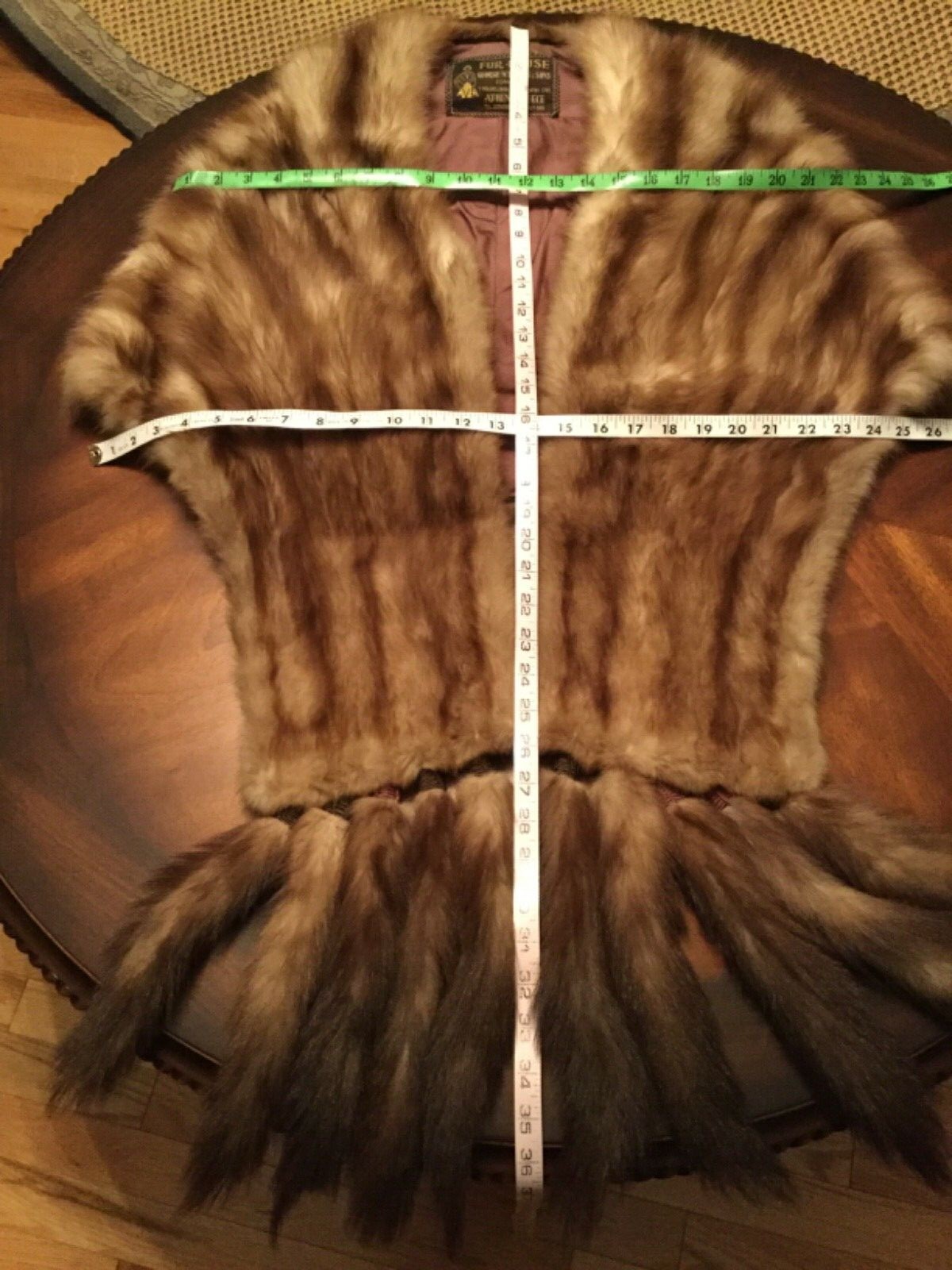 Vintage STONE MARTEN SABLE MINK Fur STOLE with TAILS … - Gem