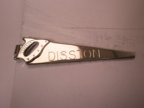 DISSTON Saw Works Vintage SMALL Tie Bar Clip tools | eBay