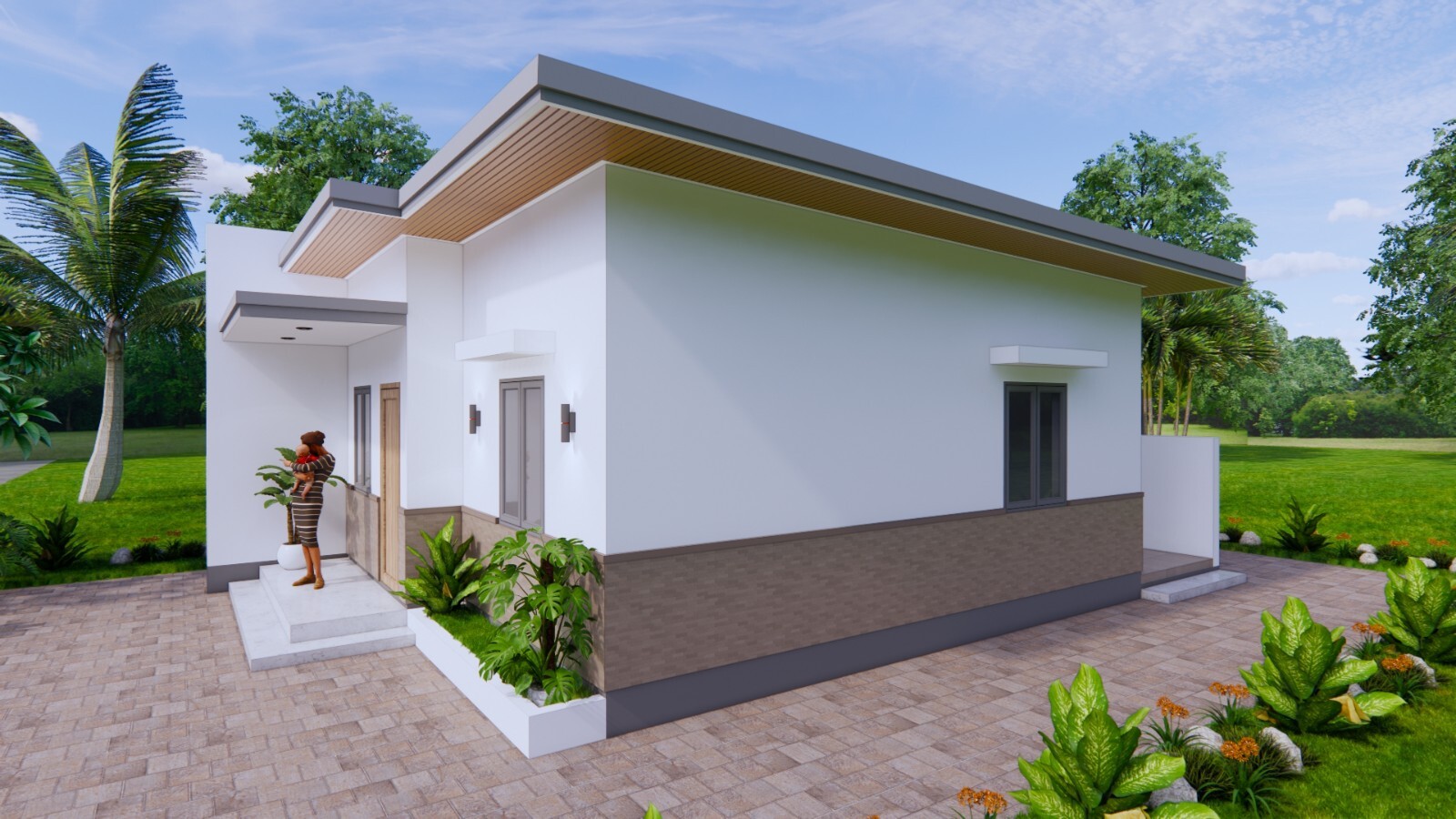 20x33 Feet Small House Plan 6x10 Meter 2 Bed 1 Bath Shed Roof (A4 Hard Copy) | eBay