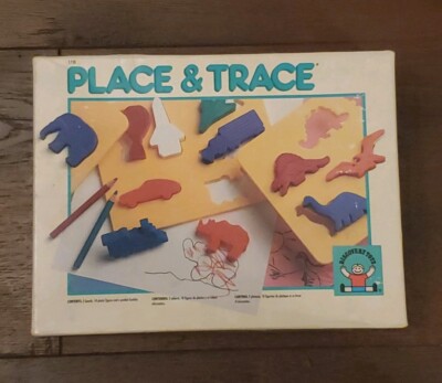 Vintage Discovery Toys Place and Trace Puzzle for 24+ Months Animals ...