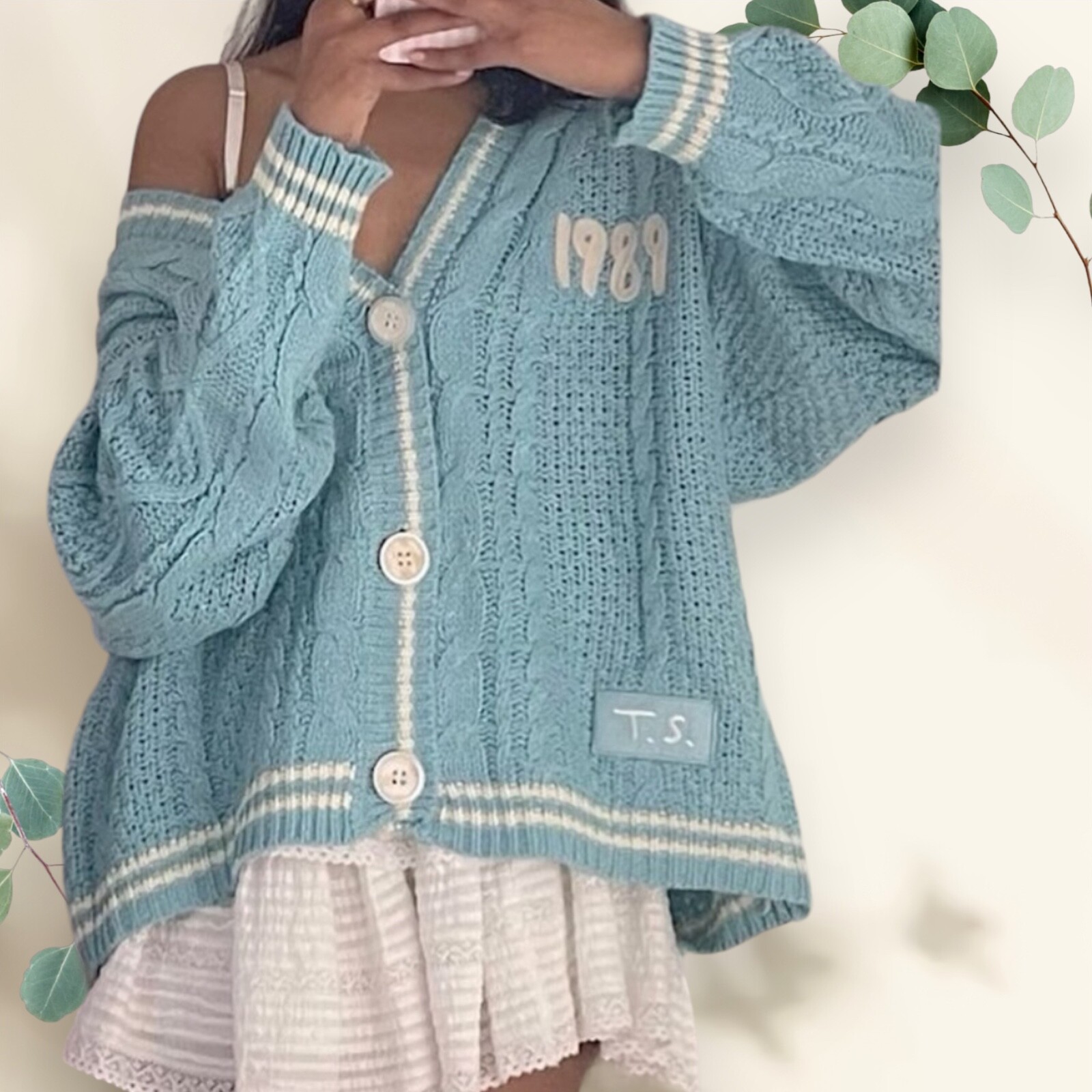 NEW Taylor's Version 1989 Taylor Swift Official Light Blue Embroidered ...