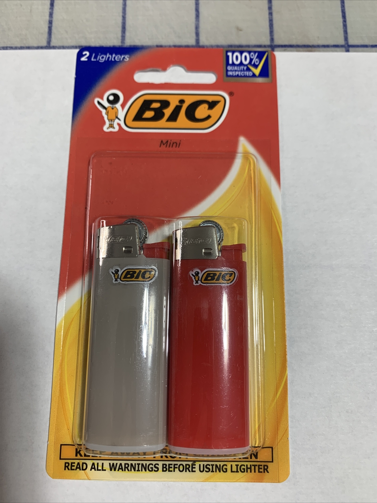 Mini Bic Lighters 2-Pack Tan, Khaki, Beige Red | eBay