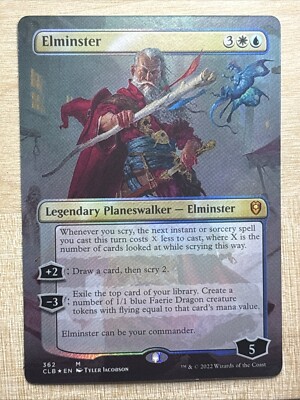 MTG Elminster - Borderless - Commander Legends Baldur's Gate CLB Near Mint | eBay