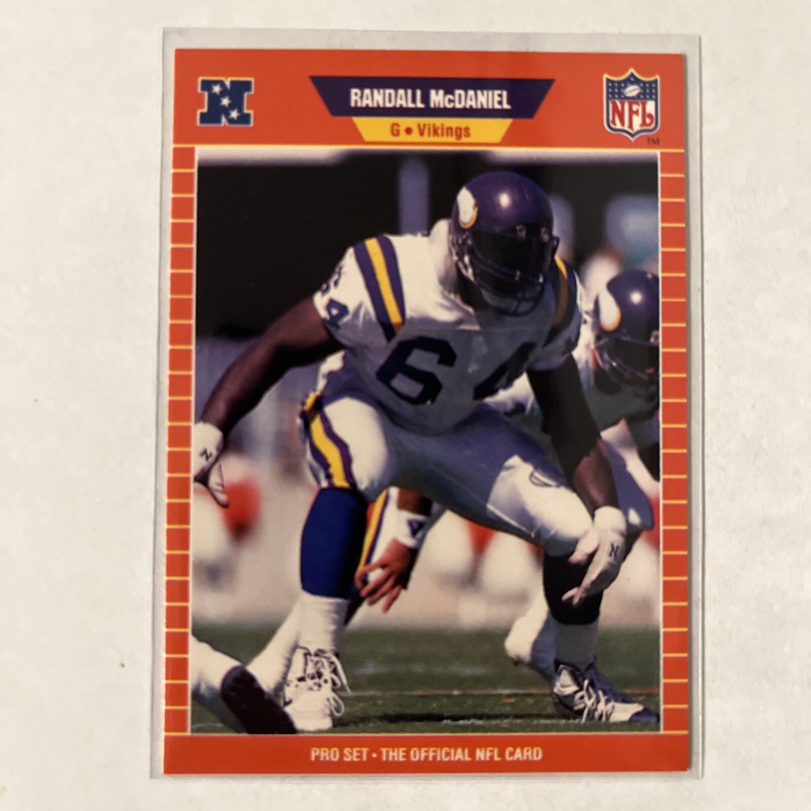 Randall McDaniel - 1989 Pro Set - # 235 - ROOKIE - Vikings | eBay