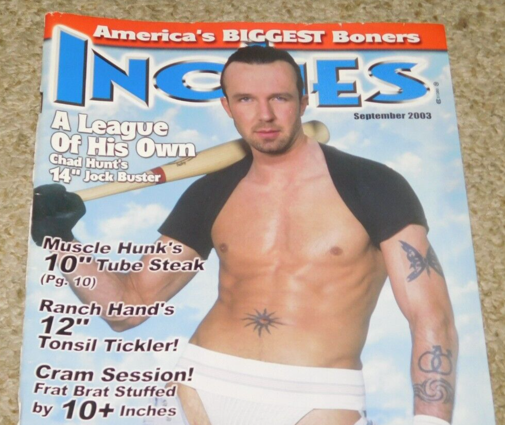 VINTAGE RARE SEPT 2003 INCHES PLAYGIRL GAY FITNESS MENS MAGAZINES VGC ...
