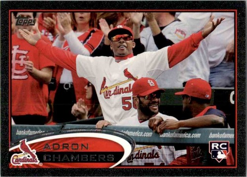 2012 Topps Black Adron Chambers RC #90 St. Louis Cardinals 23/61 | eBay