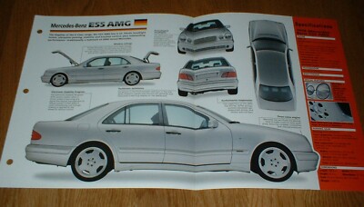 1998 MERCEDES-BENZ E55 AMG SPEC SHEET BROCHURE INFO PHOTO MB E55AMG 98 ...