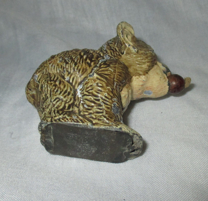 METAL MONKEY EATING NUT Tape Measure; SPRING Antique,Original 19th ...