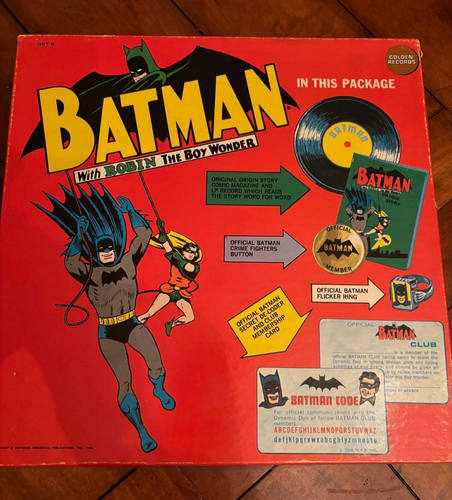 Rare Batman Golden Records Set Complete with Record, Comic, Ring ...