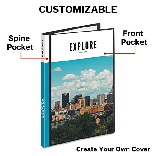 Small Binders With Sleeves Presentation Books 5.5x8.5 2pack Black ...