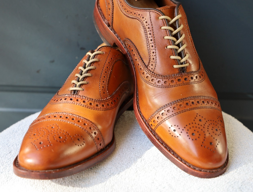 Allen Edmonds 8.5-D Strand Walnut Cap Toe Oxford Mens Dress Shoes | eBay