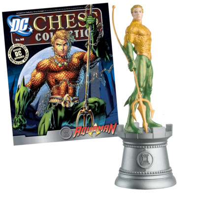EAGLEMOSS DC CHESS COLLECTION ISSUE 48 AQUAMAN WHITE ROOK - DAMAGED ...