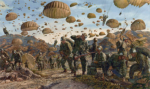 "Let Valor Not Fail" James Dietz Art - Paratroopers and Rangers, Korea ...