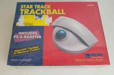 Vtg 1997 NOS Sealed Gaming Micro Trackball Windows PC IBM Microsoft ...