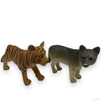 MOJO Wolf & Tiger Cub Animal Figures Lot Of 2 - 387244 | eBay