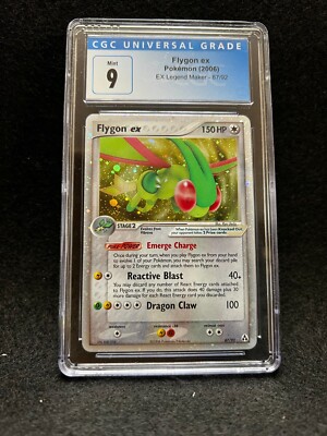 Pokemon FLYGON ex 87/92 (Ultra Rare Holo) Legend Maker - CGC 9 | eBay