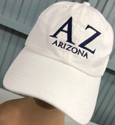 Arizona AZ White Tourist Cotton Strapback Baseball Hat Cap | eBay Australia