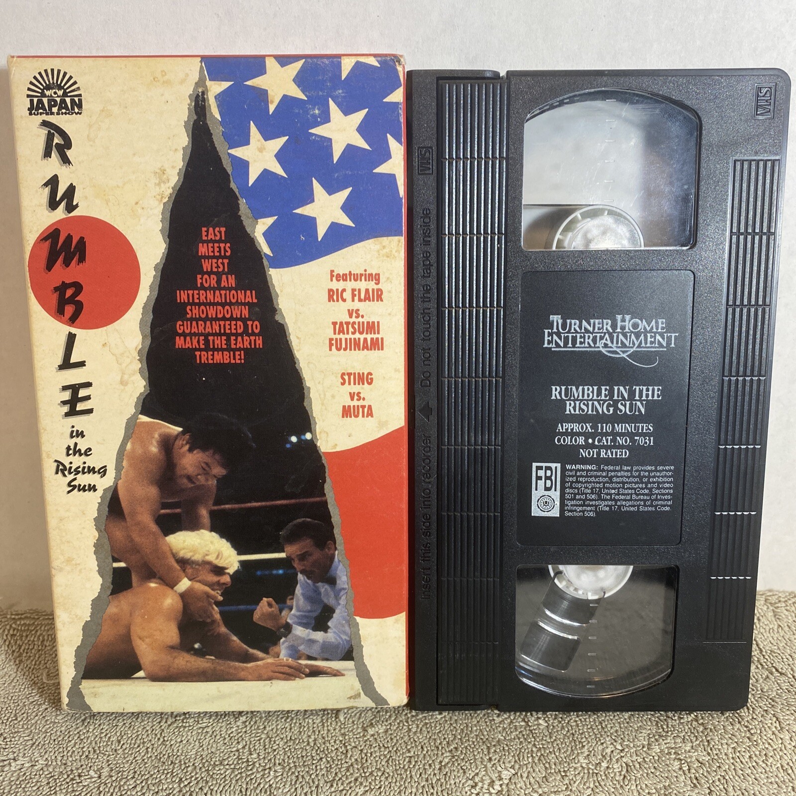 WCW RUMBLE IN THE RISING SUN VIDEO WCW VHS 1991 WRESTLING JAPAN ...
