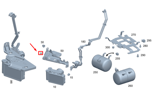 NEW MB GLE W167 ELECTROPNEUMATIC CONTROL UNIT BRACKET A1673209803 NO🇺🇸 ...