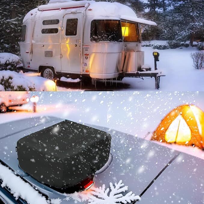 RV Air Conditioner Winter Cover Outside Camper Travel Trailer AC Covers ...