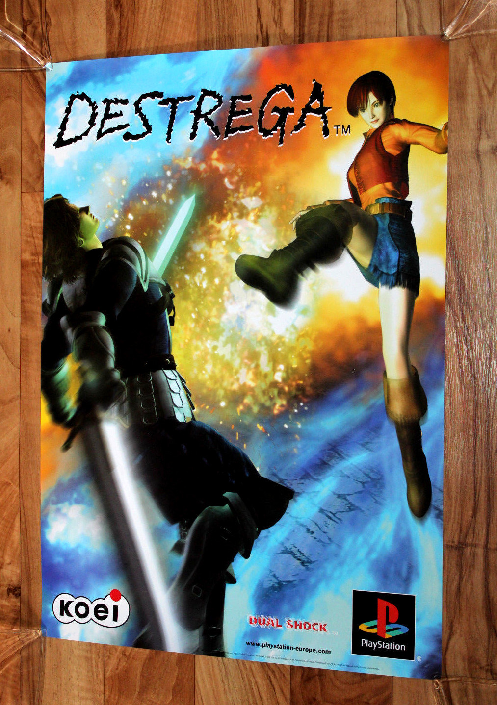 Destrega Old Vintage Game Store Promo Poster Playstation 1 PS1 Very ...