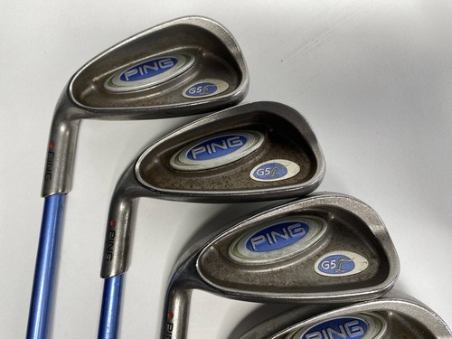 Ping G5 Ladies Iron Set 6-PW+SW Red Dot 1* Flat ULT50I Ladies Graphite ...