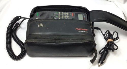 GE TransPak Cellular Mobile Brick Bag Phone CarFone 5000 | eBay