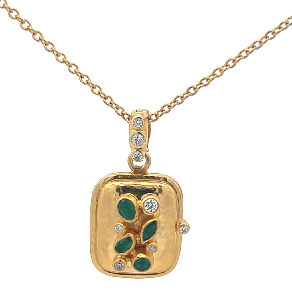 GURHAN LOCKET COLLECTION CLUSTERED STONE NECKLACE EME… - Gem