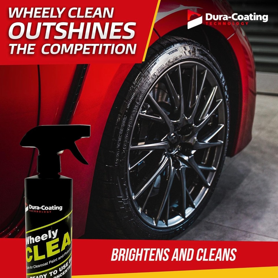 Wheely Clean Wheel Cleaner Spray – Ready-To-Use Professional Tire ...