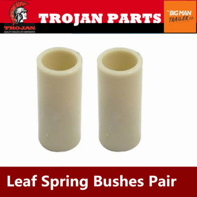TROJAN Trailer SPRING Suspension EYE White BUSHES 1/2” x 7/8” x 1 3/4 ...