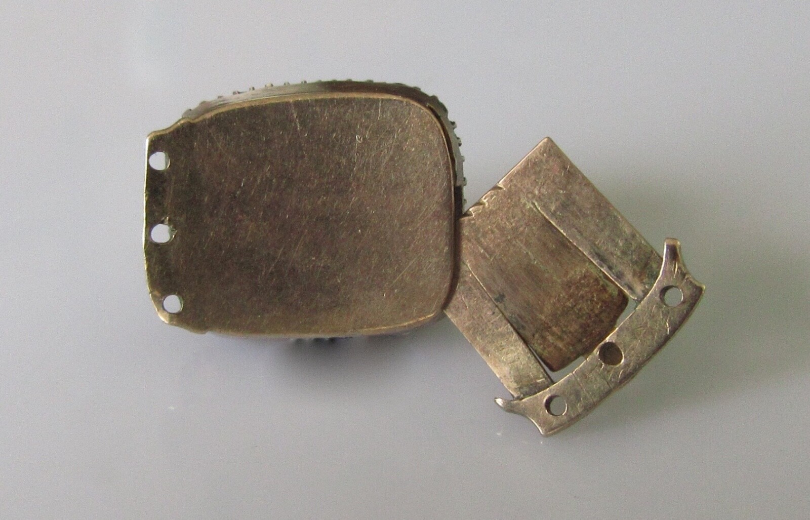 Georgian Gold Clasp - Multi Natural Pearl Oblong Clasp (For Necklace ...